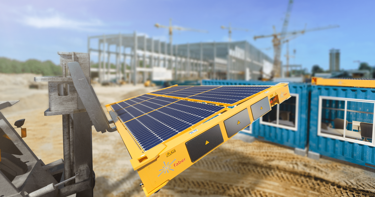 Faber Solar-Frame® - Die mobile Solaranlage für temporäre Einsätze ...